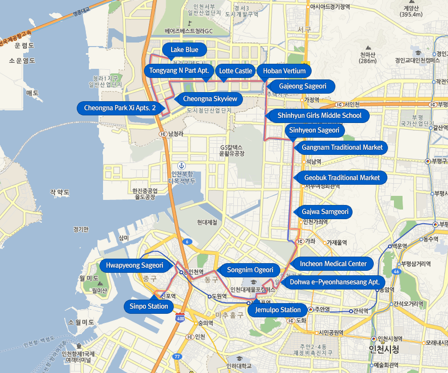 No.7 | Incheon Transit Corporation >TERMINAL INFORMATION>Yellow Bus ...